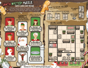 Santa Mystery Puzzle - Murder Mystery Puzzles