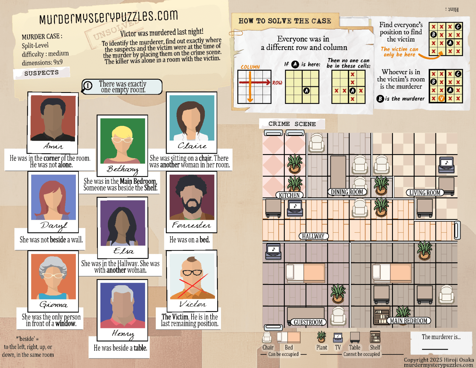 Split-Level - Murder Mystery Puzzles